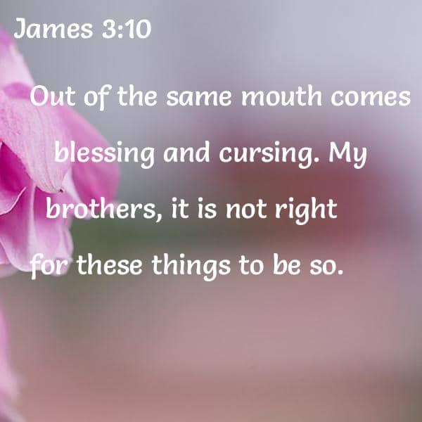 James 3:10 Kjv